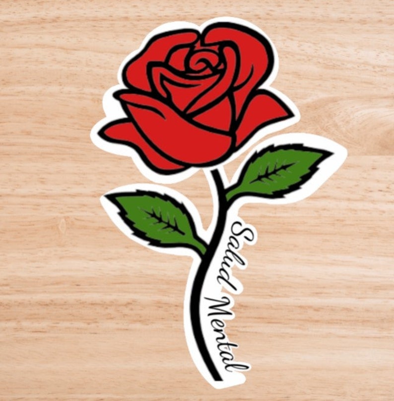 Mental Health Rose | Salud Mental Rosa | Mental Health Awareness - Etsy