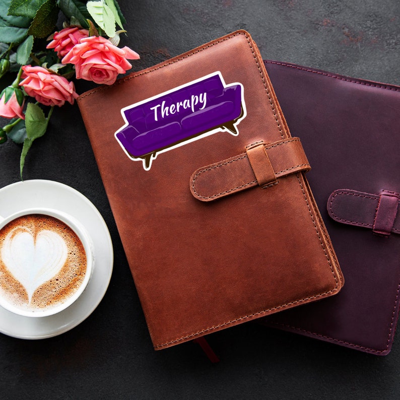 Therapist Couch Sticker Therapy Sticker Mental Health Vinyl Planner ...