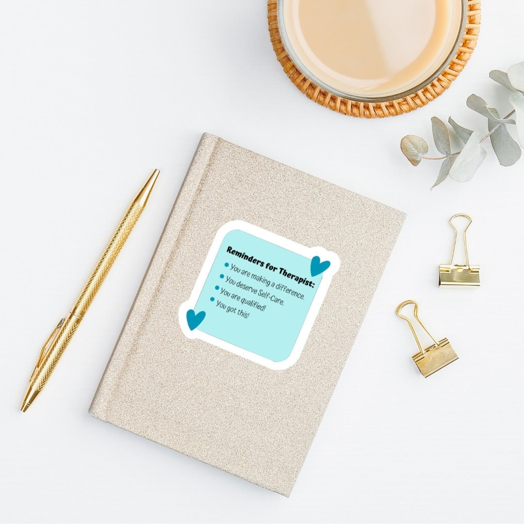 Reminders for Therapist Vinyl Sticker | Therapist Appreciation Gift - Etsy