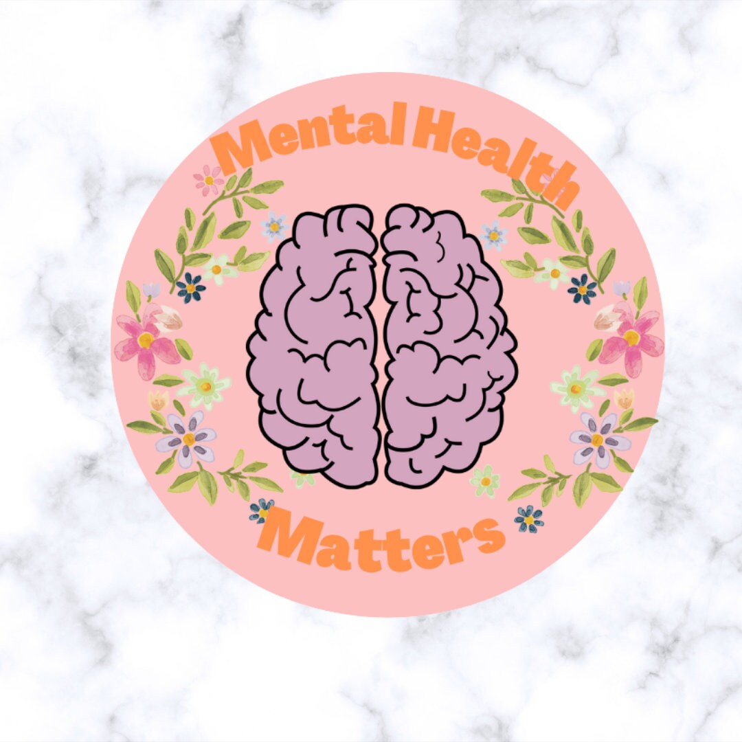 Mental Health Matters Vinyl Sticker | Mental Health Awareness - Etsy
