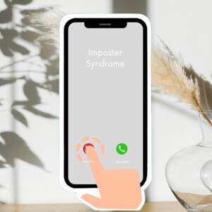 Imposter Syndrome Decline Sticker - Etsy