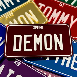 Custom Novelty Number Plate / License Plate 90mm X 50mm | Mirrored ...