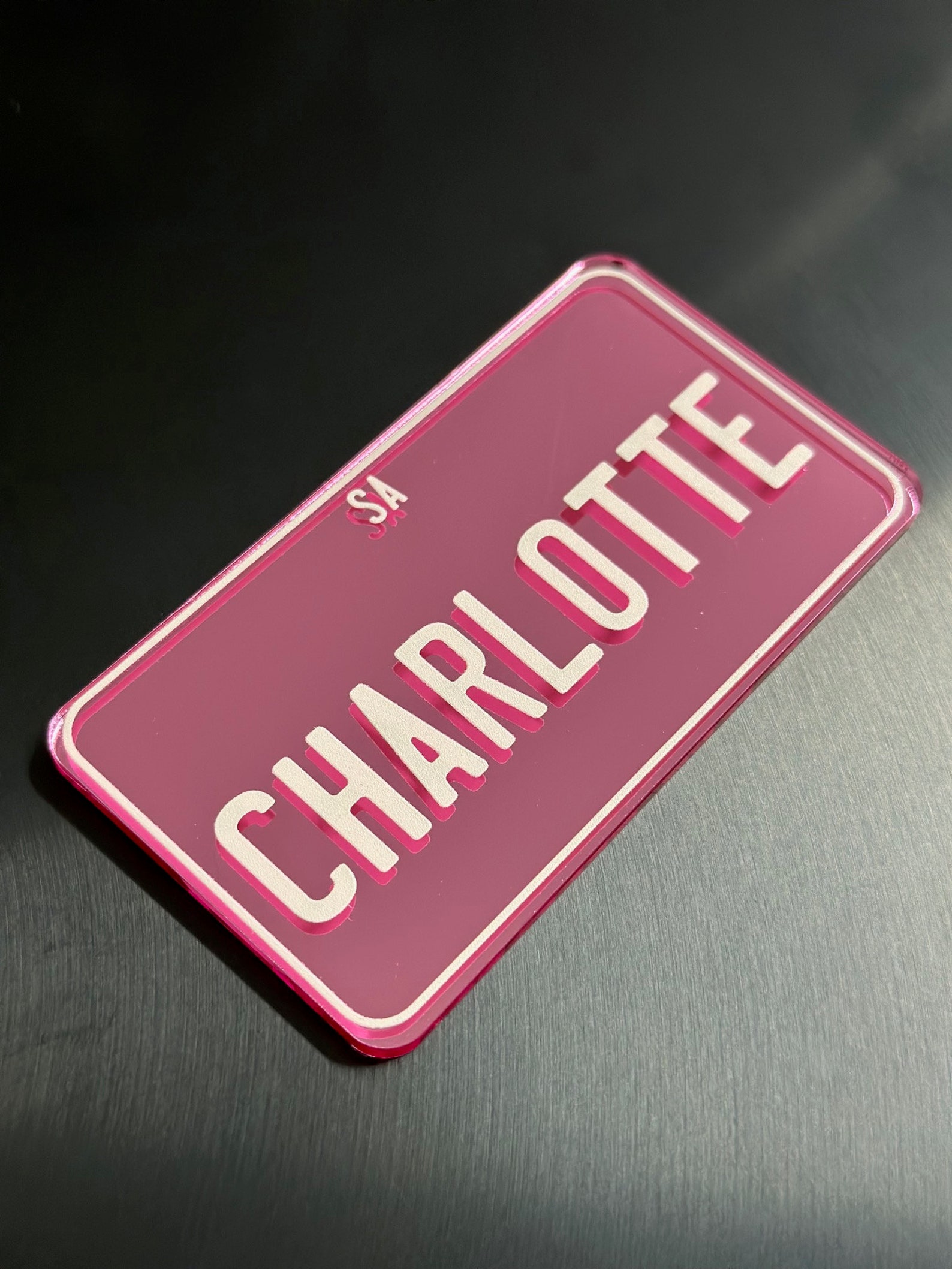 Custom Novelty Number Plate / License Plate 90mm X 50mm | Mirrored ...