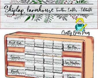 Teacher Toolbox Labels Editable - Etsy