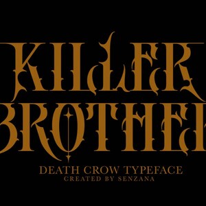 NEW!!! Death Crow Font Procreate Otf & Ttf File!!! - Etsy