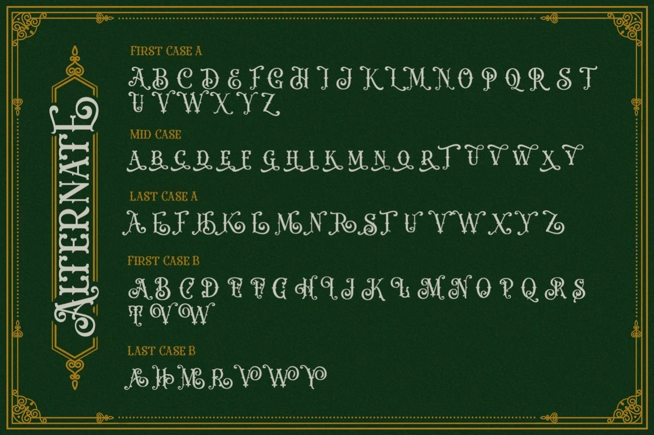 Classic Victorian Font Western Style pdf, Woff2, Otf, Ttf - Etsy