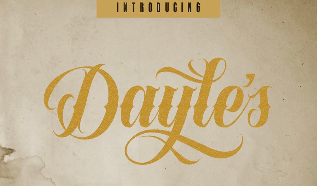 Tattoo Dayles Script Font Chicano Letters-swashes Included OTF - Etsy