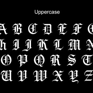 NEW *broken Chains Font Blackletter Mixed With Modern Style Old English ...