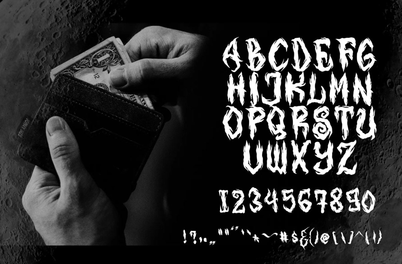 Rungkad Gothic Metal Font - Etsy