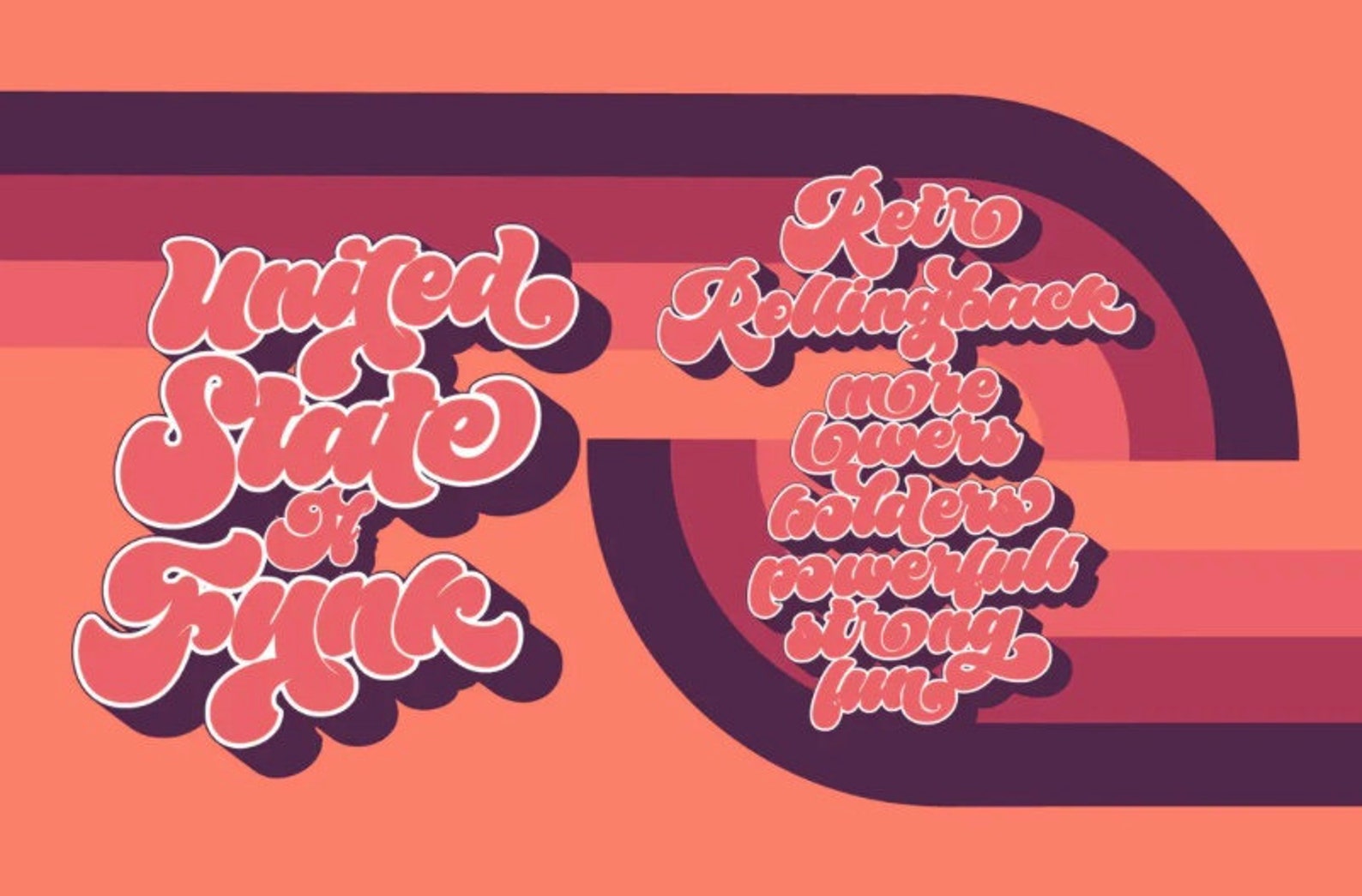 Retro Bold Script Font - Etsy