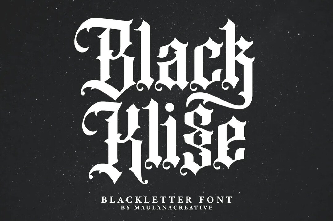 Blackletter Font Tattoo - Etsy