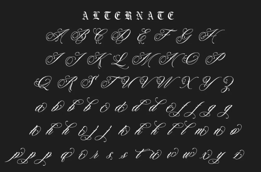 Chicano King Side Style Letters Tattoo Font OTF / TTF - Etsy