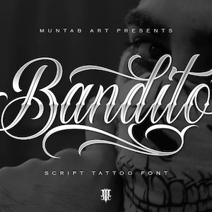 Bandito Cursive Fonts Including Swashes OTF TTF File - Etsy