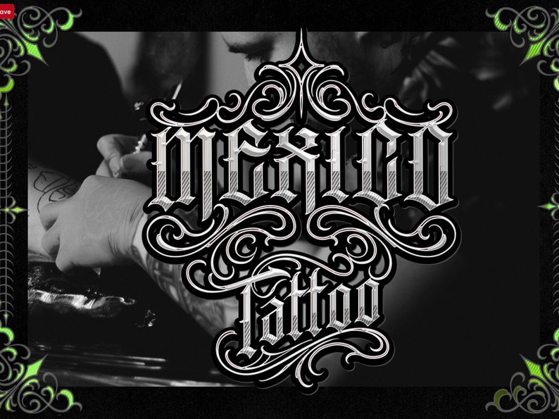 Old English, Tattoo Font - Etsy