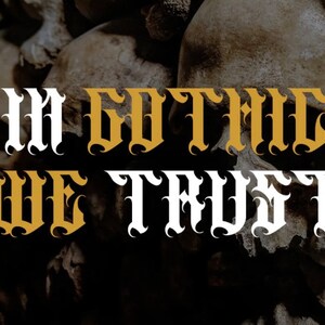 Mayhem Tattoo Font West Coast Font - Etsy