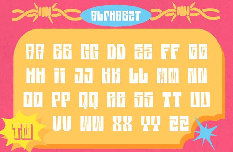 West Coast Block Letters Chicano Street Font - Etsy