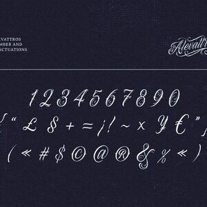 ALEVATTROS Tattoo Style Script Otf/ttf Fancy Script Tattoo - Etsy