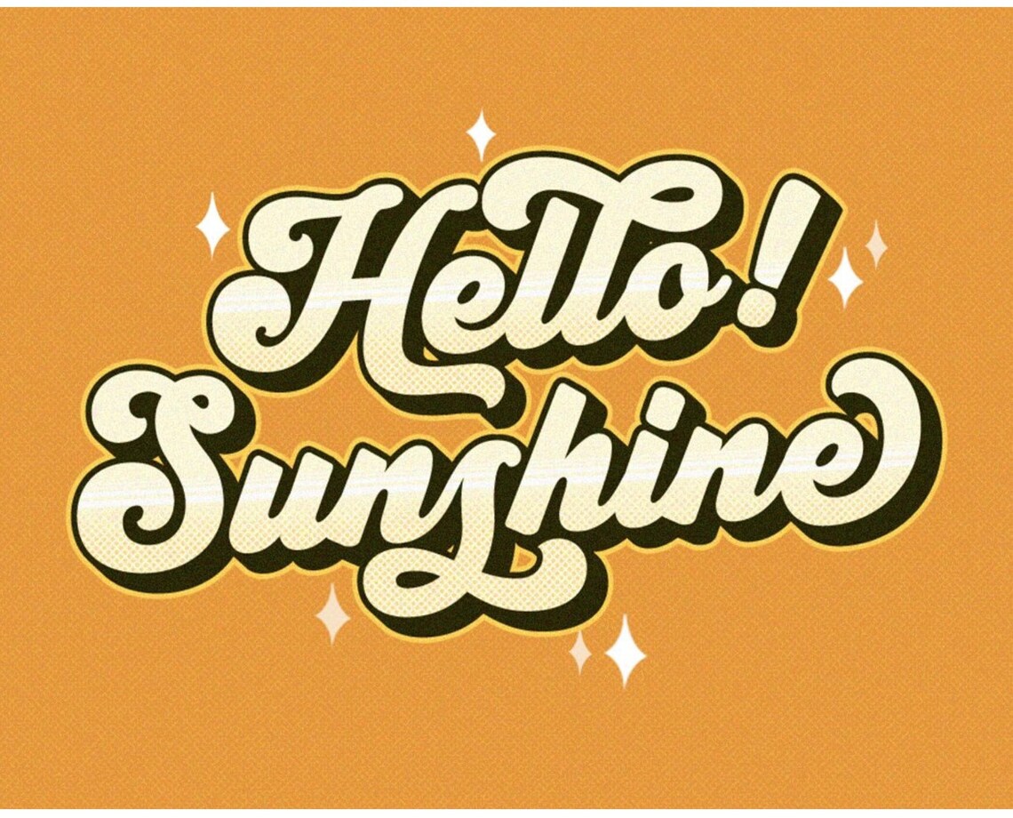 Retro Font With Bubble Background Included OTF/TTF - Etsy