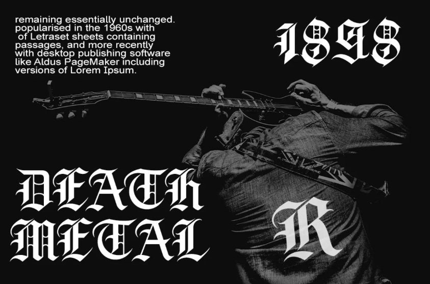 NEW broken Chains Font Blackletter Mixed With Modern Style Old English ...