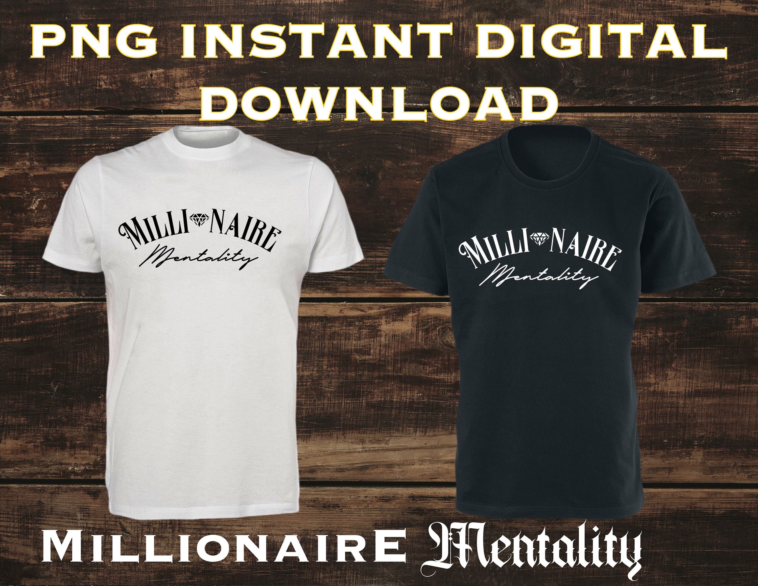Millionaire Mentality PNG (digital Download) Available for CRICUT ...