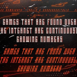 GRVS Wrecked Havoc Font Otf Tattoo Font - Etsy