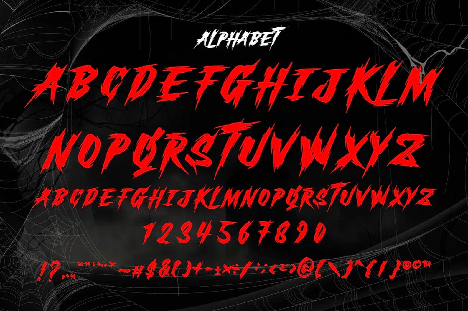 Rocksane Metal Font Horror Letters OTF/TTF - Etsy