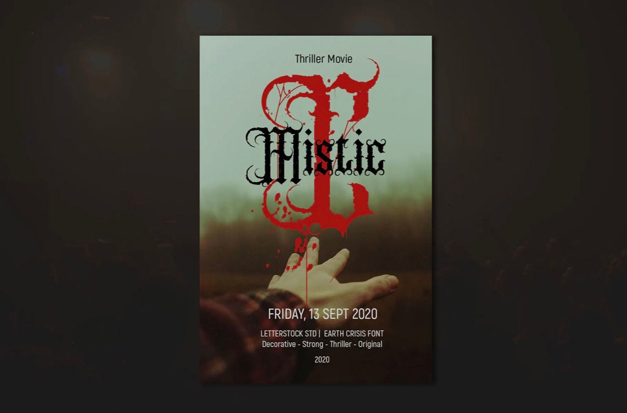 Black Metal Font Twisted Letters Wicked Style OTF,TTF,WOFF - Etsy