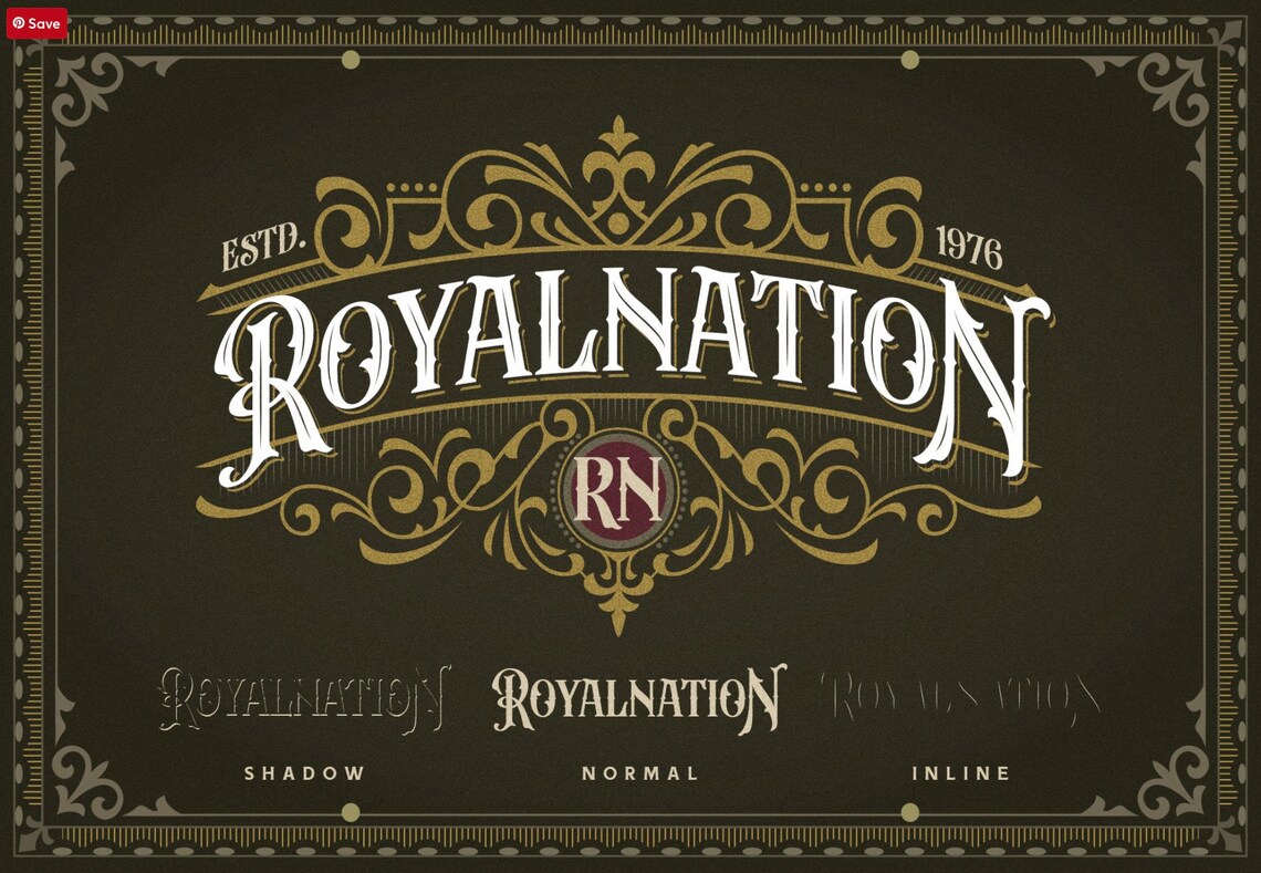 Tattoo Font Fancy Classic Lettering - Etsy