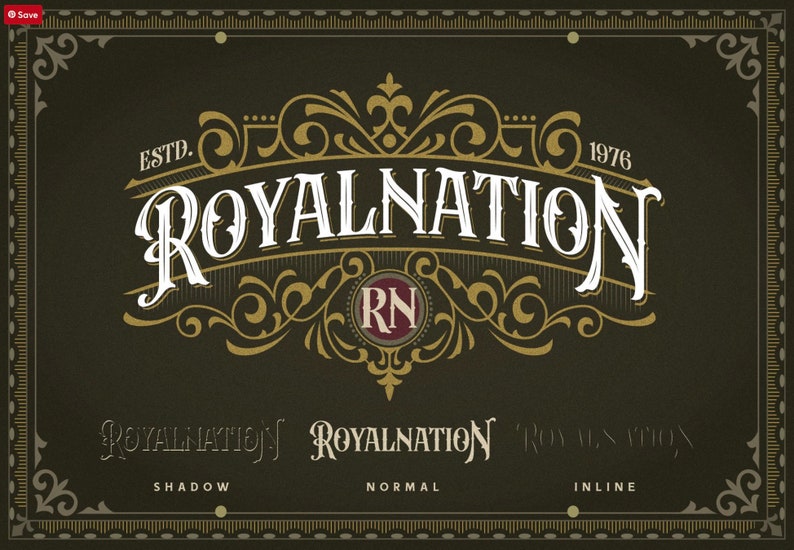 Tattoo Font Fancy Classic Lettering - Etsy