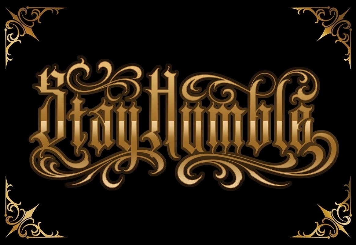 Sanister Chicano Tattoo Font - Etsy