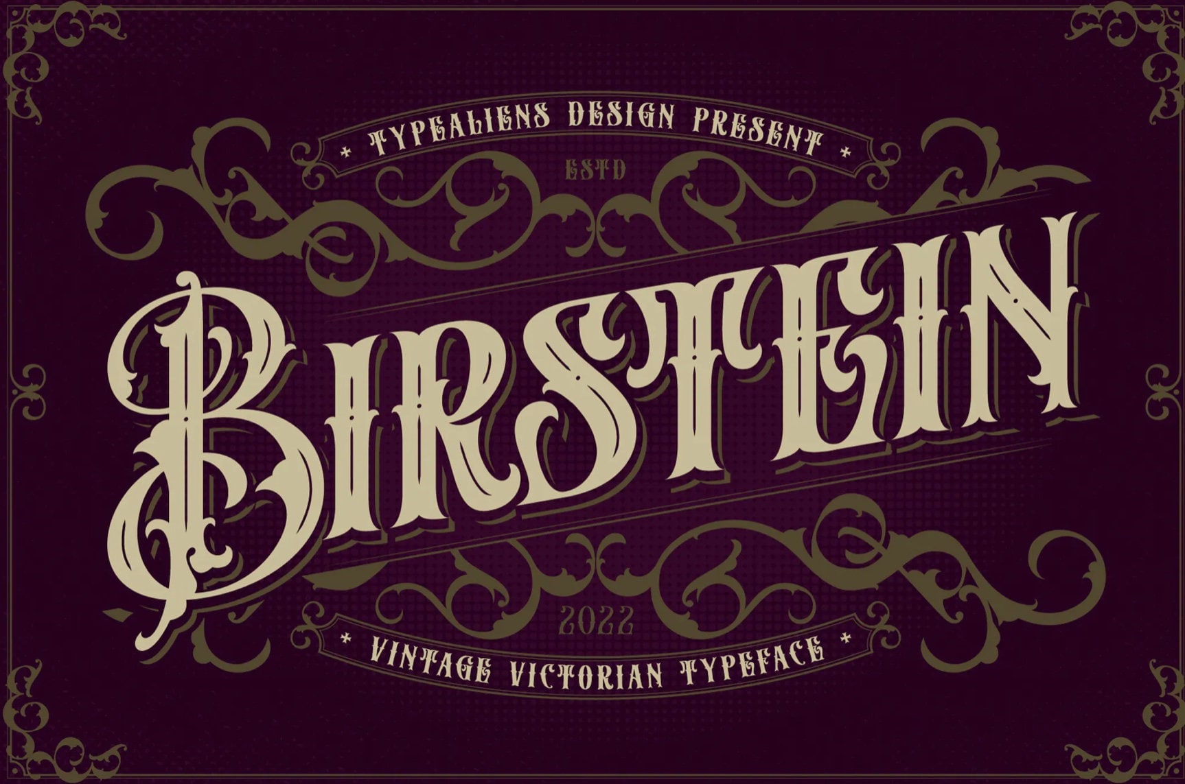 Victorian Tattoo Vintage Fancy Font - Etsy