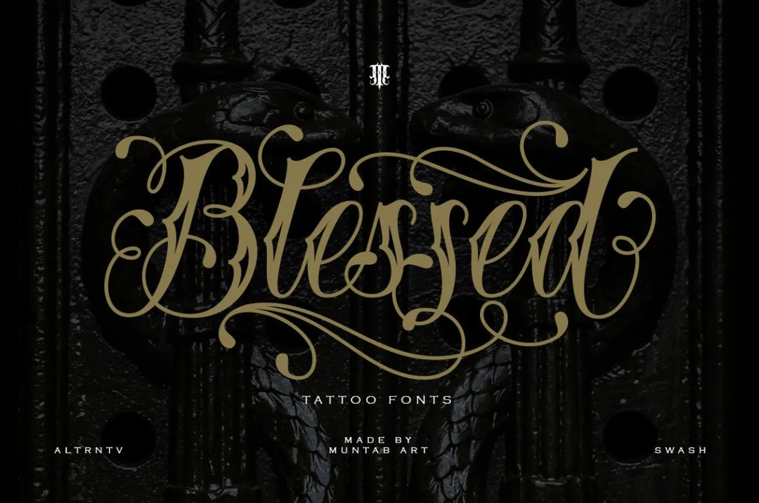 NEW* Chicano Script Cursive Swirls Included (otf & Ttf) File Format ...