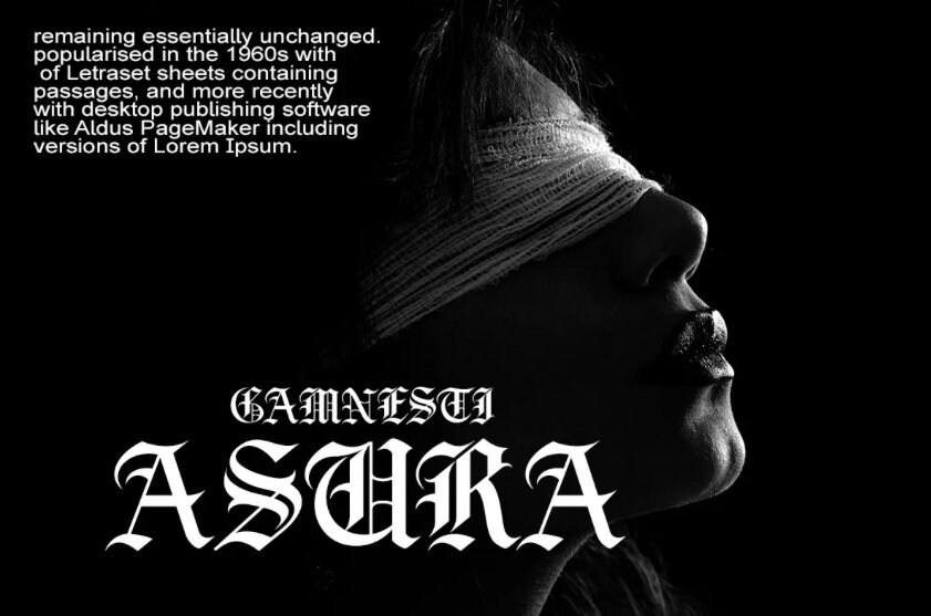 NEW broken Chains Font Blackletter Mixed With Modern Style Old English ...