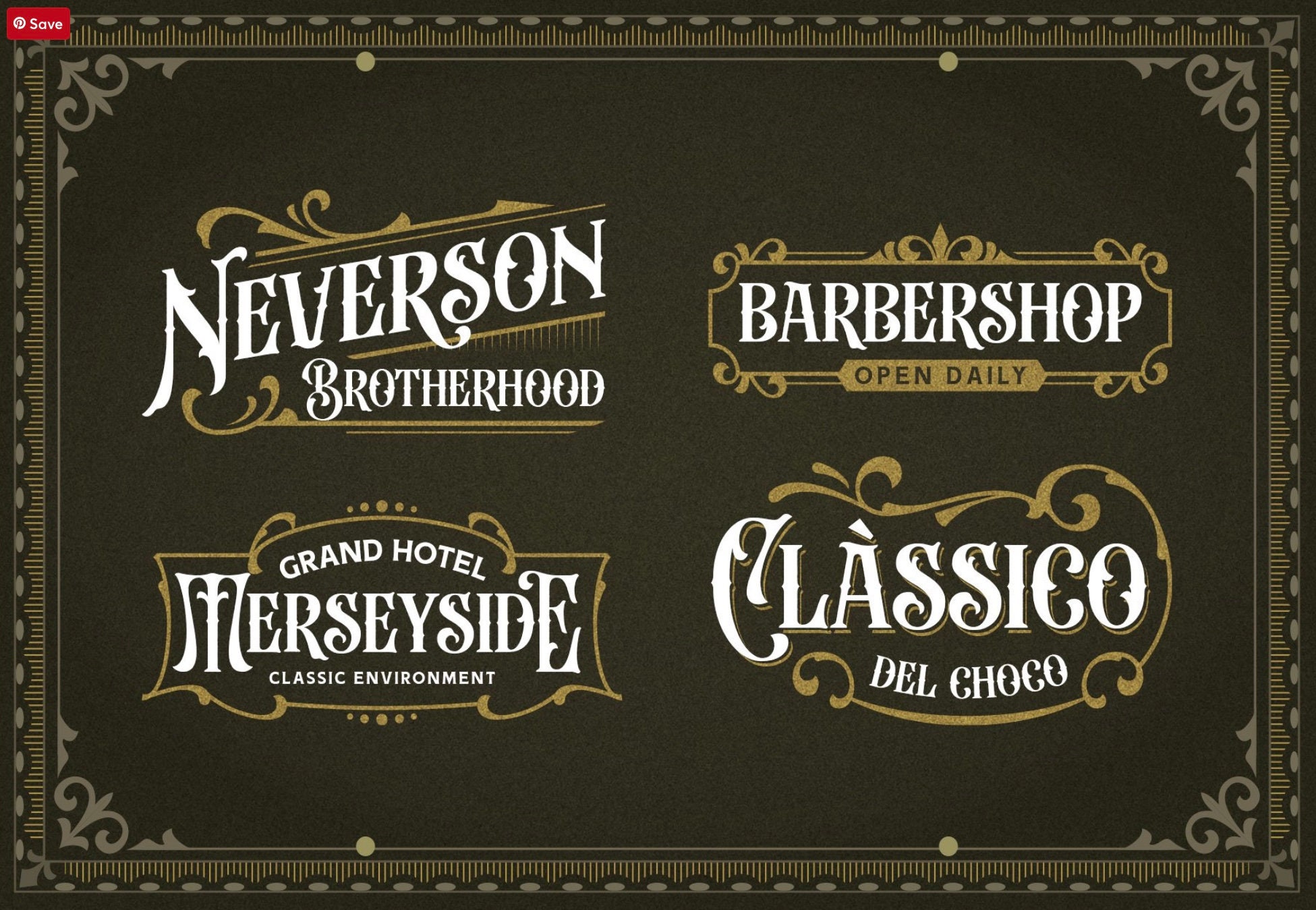 Tattoo Font Fancy Classic Lettering - Etsy