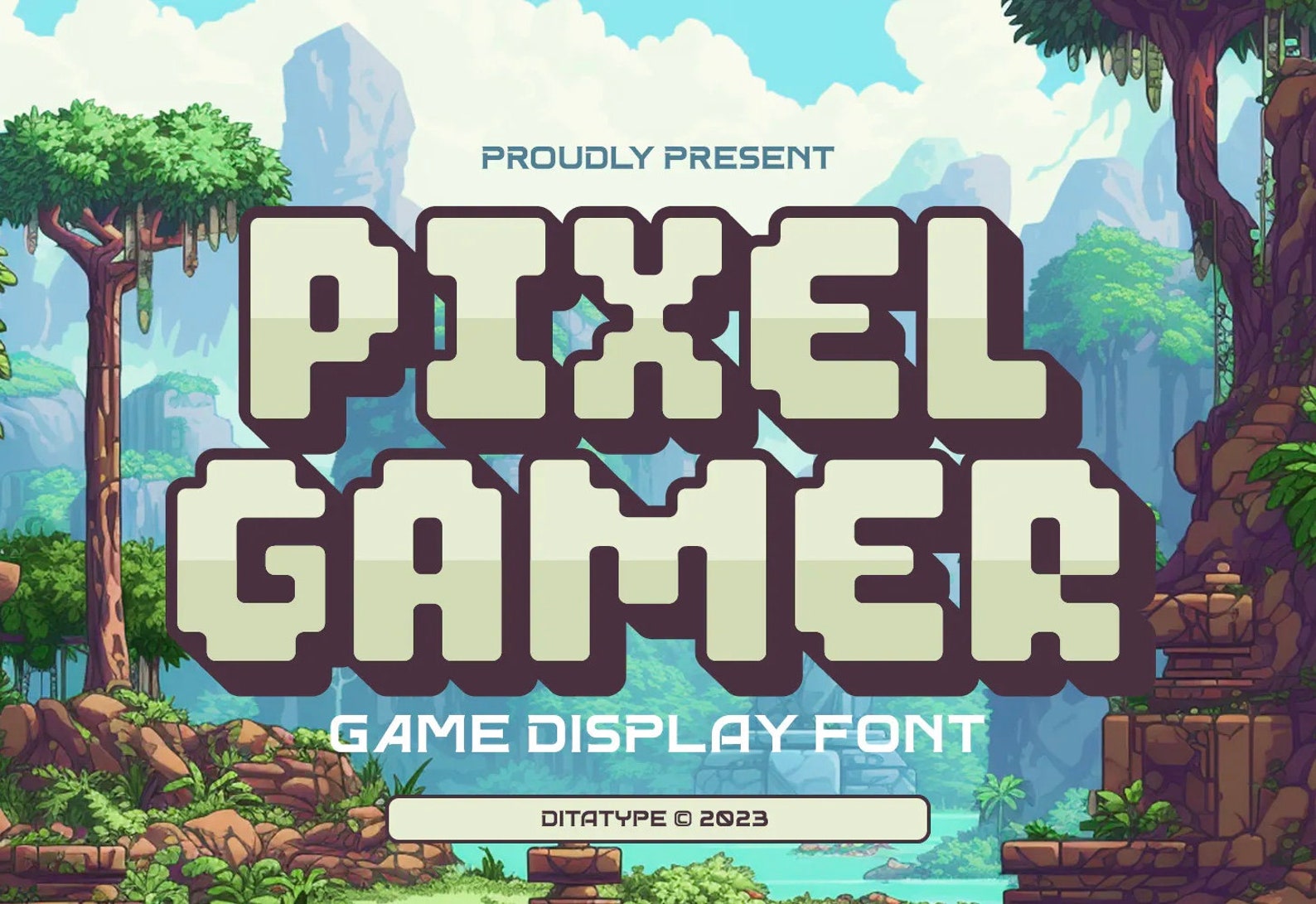 Pixel Gamer Retro Font - Etsy