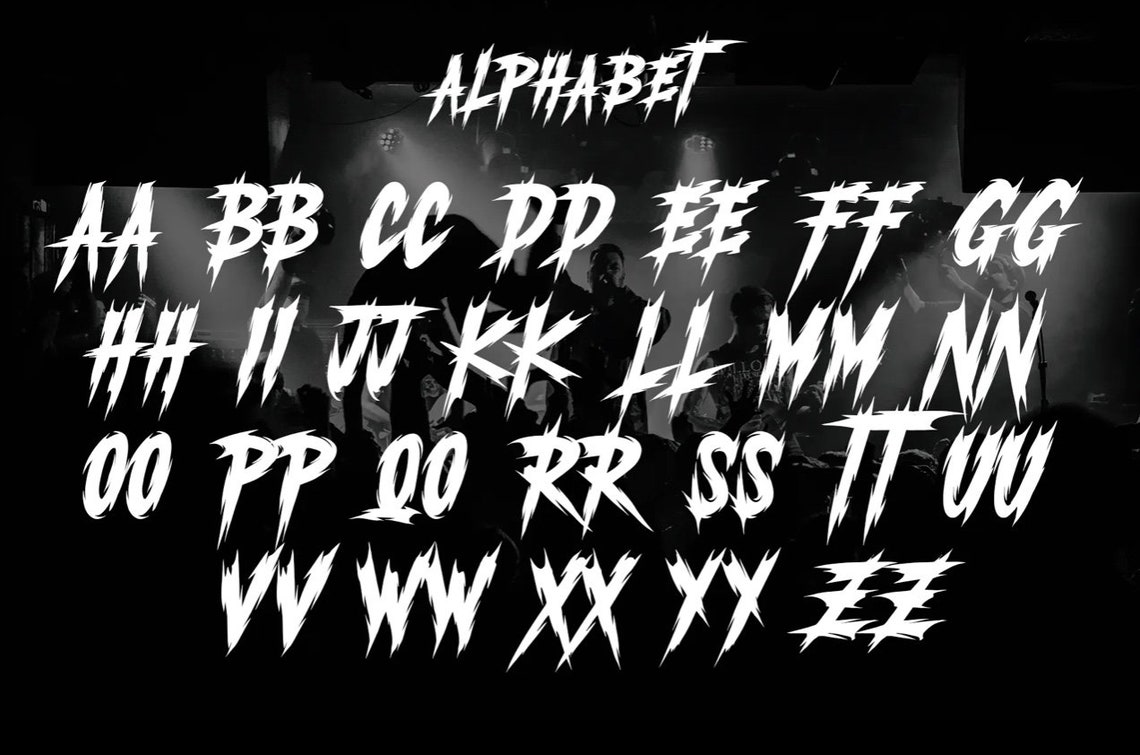 Traxtor Metal Font Horror Font - Etsy