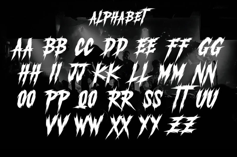 Traxtor Metal Font Horror Font - Etsy