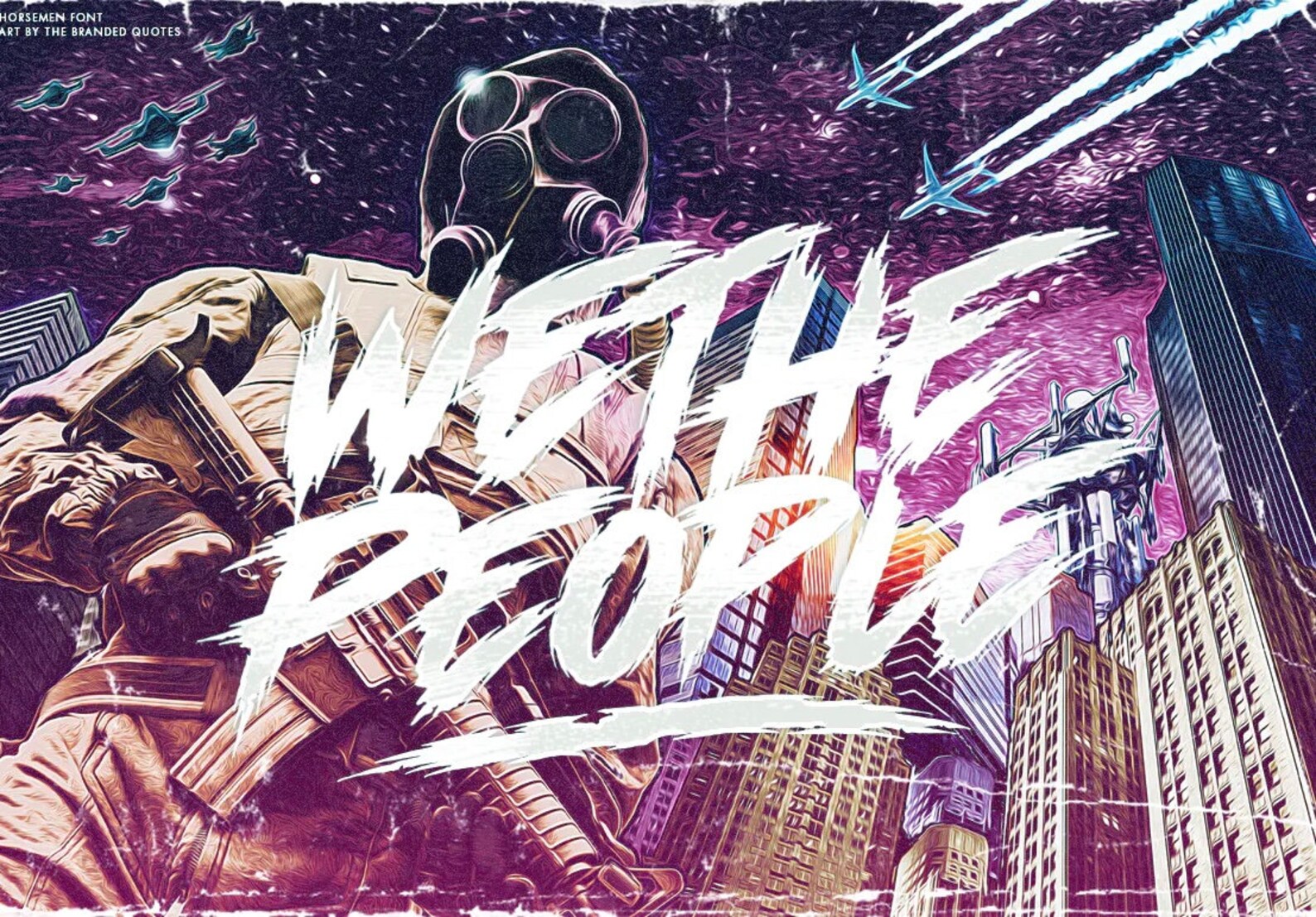 Horsemen - Horror Retrowave Font - Etsy