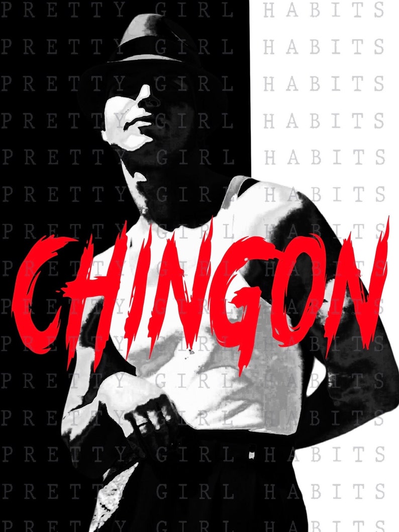 PNG / JPEG Chicano CHINGON T-shirt Design, Scarface Remix Illustration ...