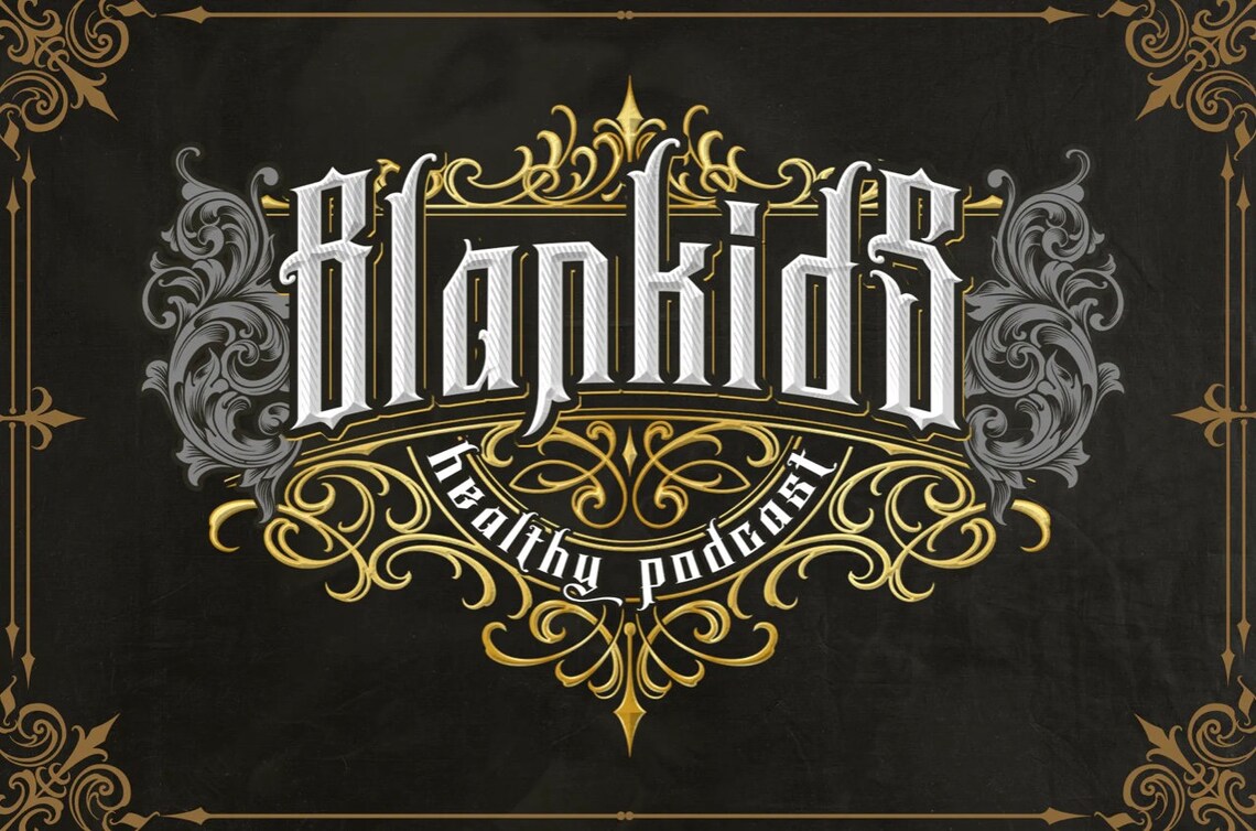 Fancy Vintage Tattoo Chicano Font - Etsy