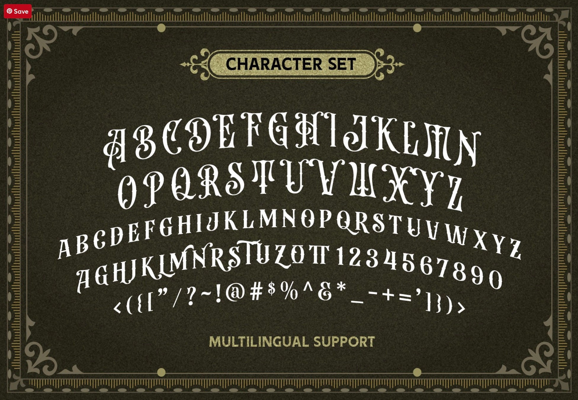 Tattoo Font Fancy Classic Lettering - Etsy