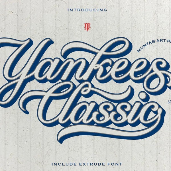 Yankees Font - Etsy
