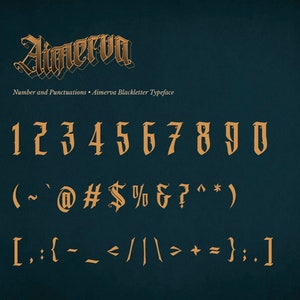 Classic Blackletter Chicano Font Aimerva Font otf, Ttf, Woff, Woff2 - Etsy