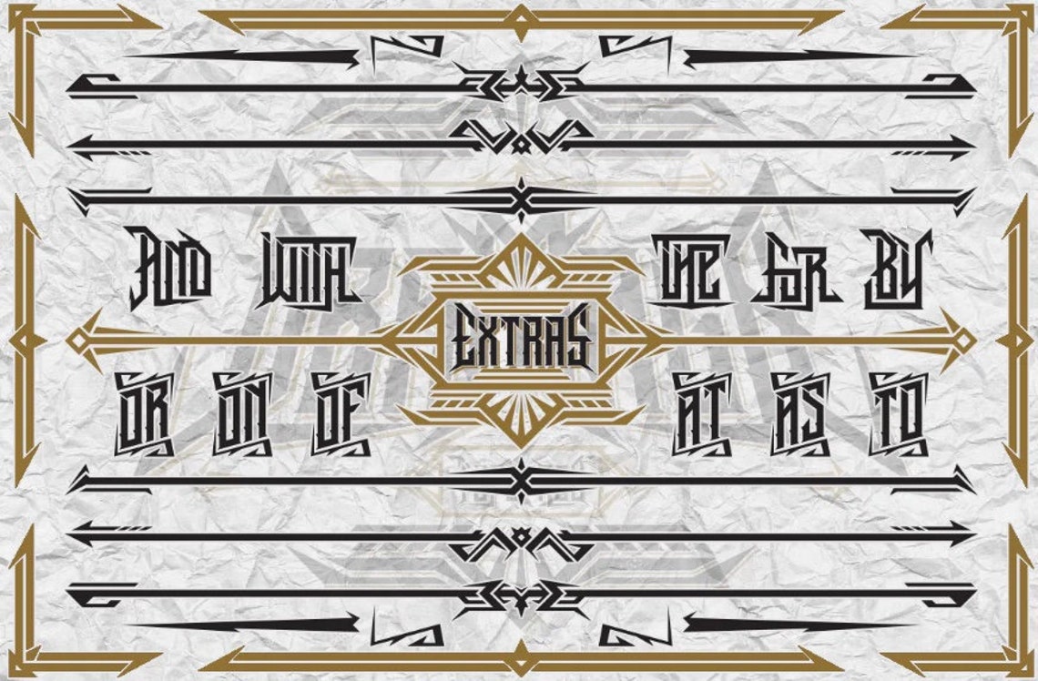 Metal Rock Font - Etsy
