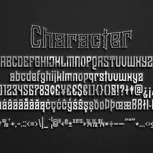 Blackletter Block Font for Logos, Tattoo, Etc - Etsy