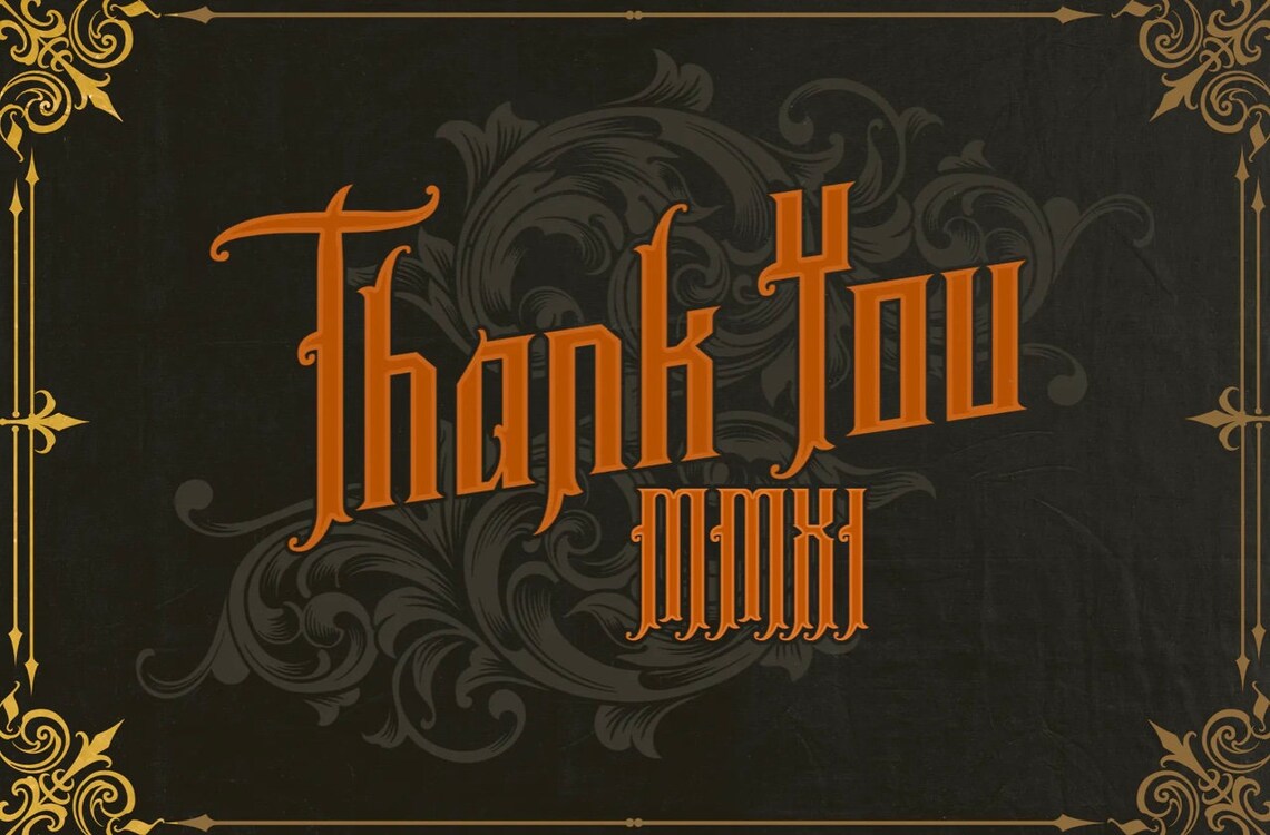 Fancy Vintage Tattoo Chicano Font - Etsy