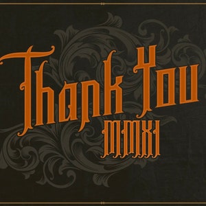 Fancy Vintage Tattoo Chicano Font - Etsy