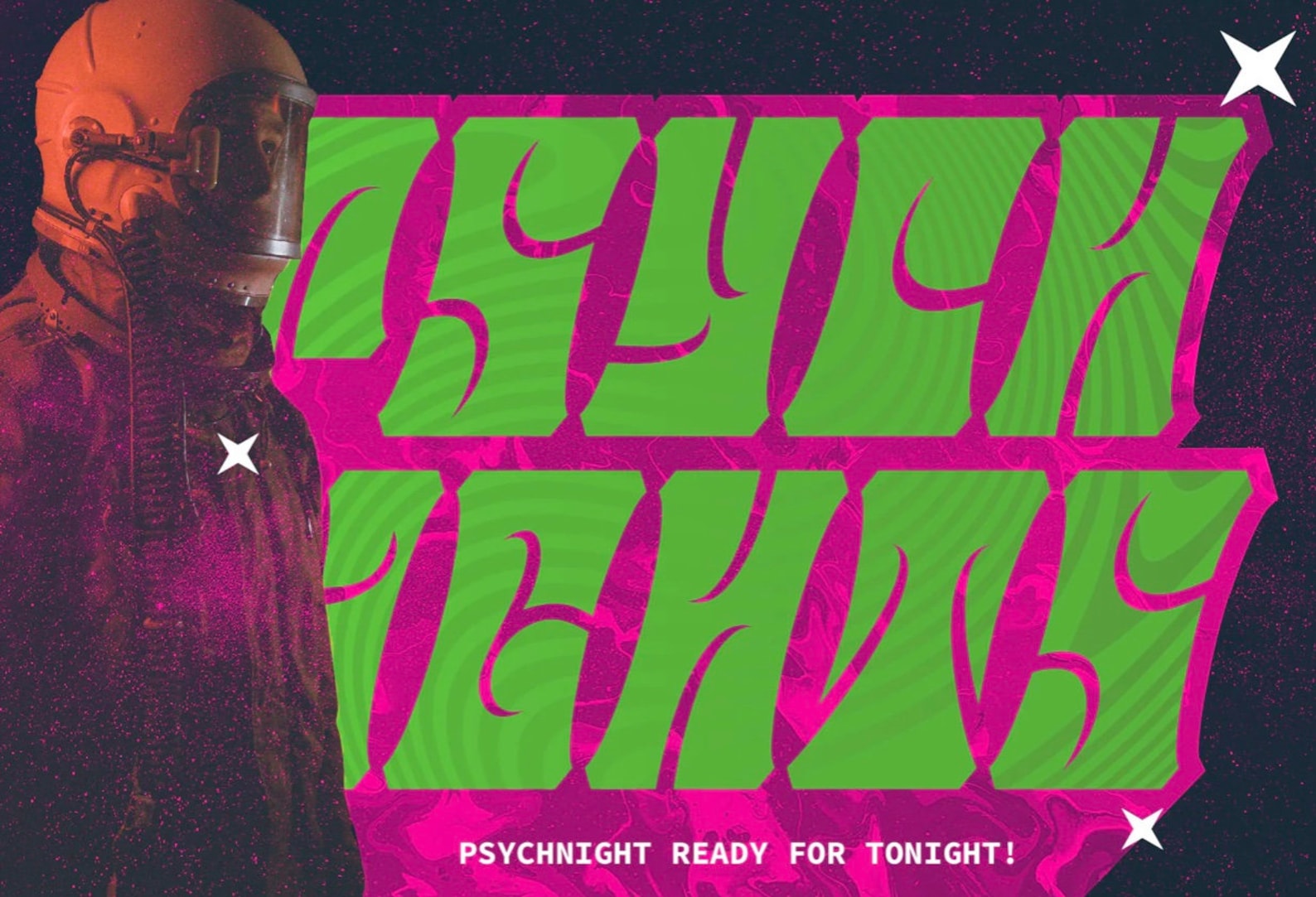 Saike Deliq Font Psychedelic Style Unique Letters Twisty Block Letters ...