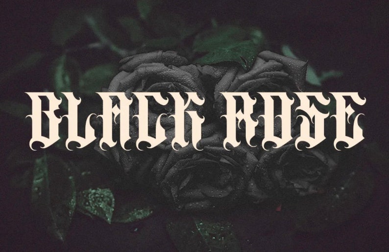 Mayhem Tattoo Font West Coast Font - Etsy