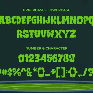 Monstarize - Monster Font / Drip Font /slime Letters - Etsy